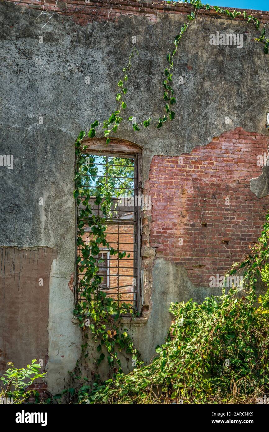 Old Brick Building Falling Apart