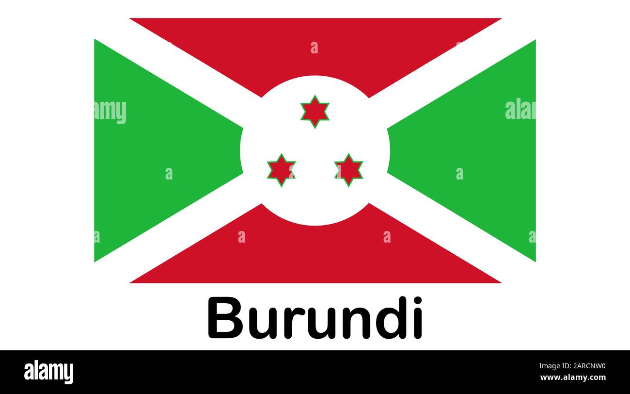 original and simple Burundi flag isolated in official colors and ...