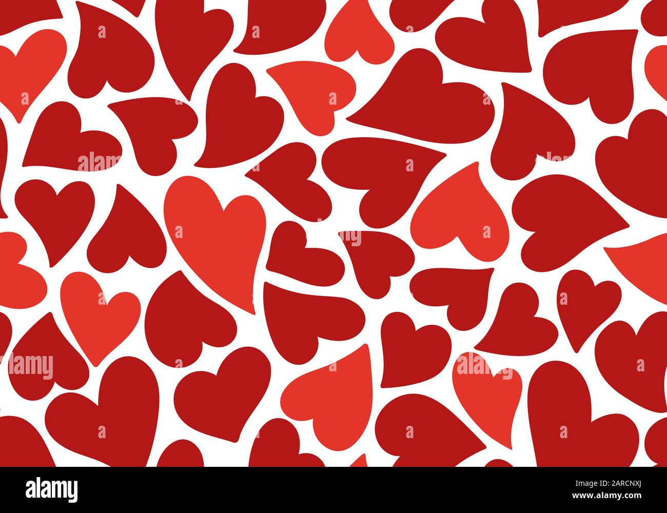 Seamless of red hearts Stock Vector Image & Art - Alamy