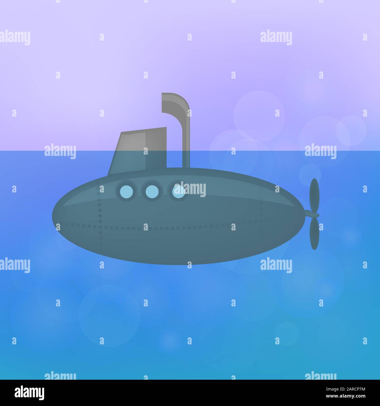 Metal submarine icon cartoon hi-res stock photography and images - Alamy