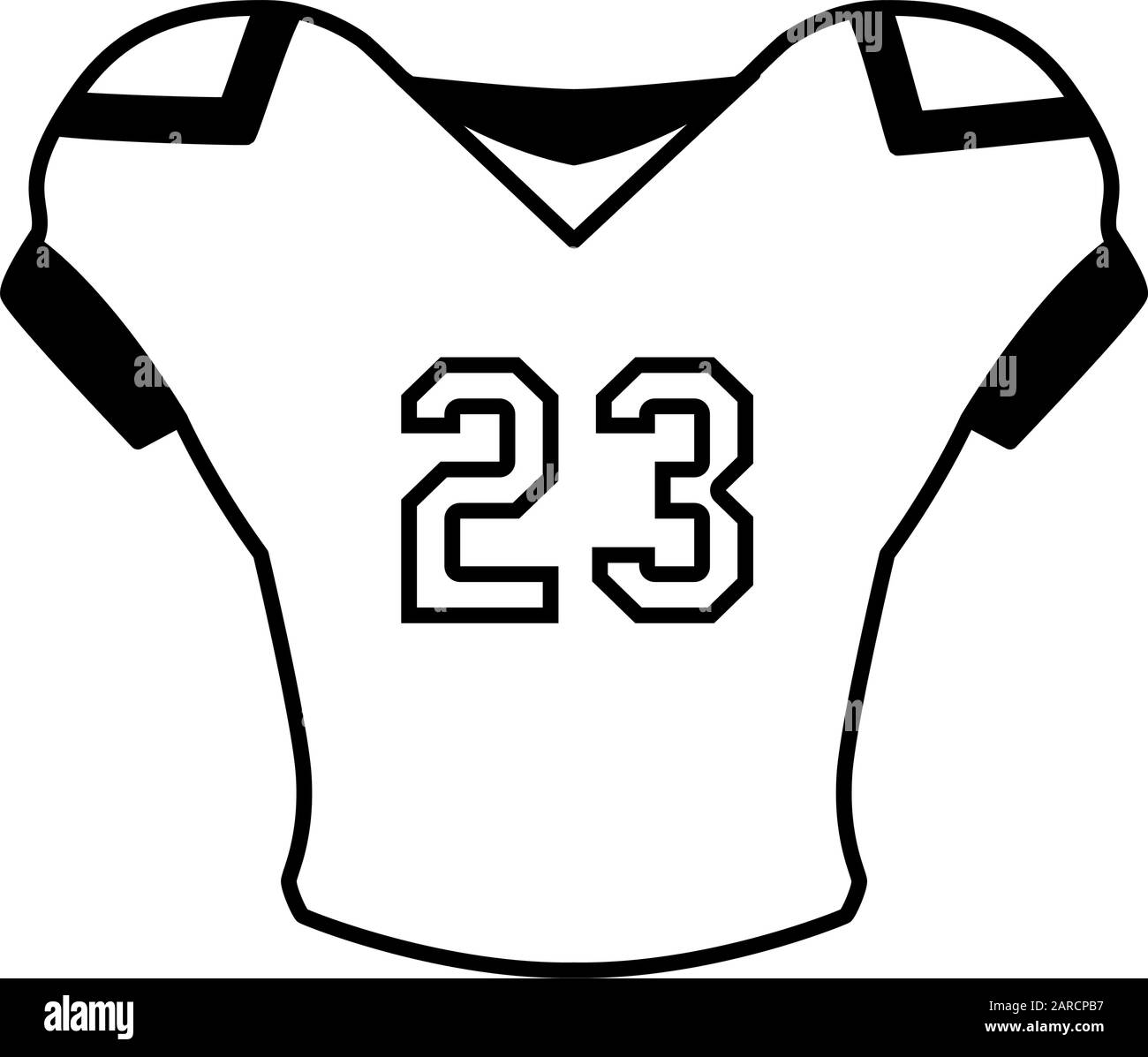 american football player outfit sportsuit vector illustration design ...