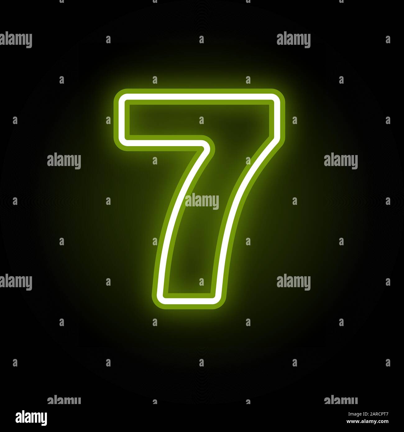 Neon number 7 on black Stock Vector Image & Art - Alamy