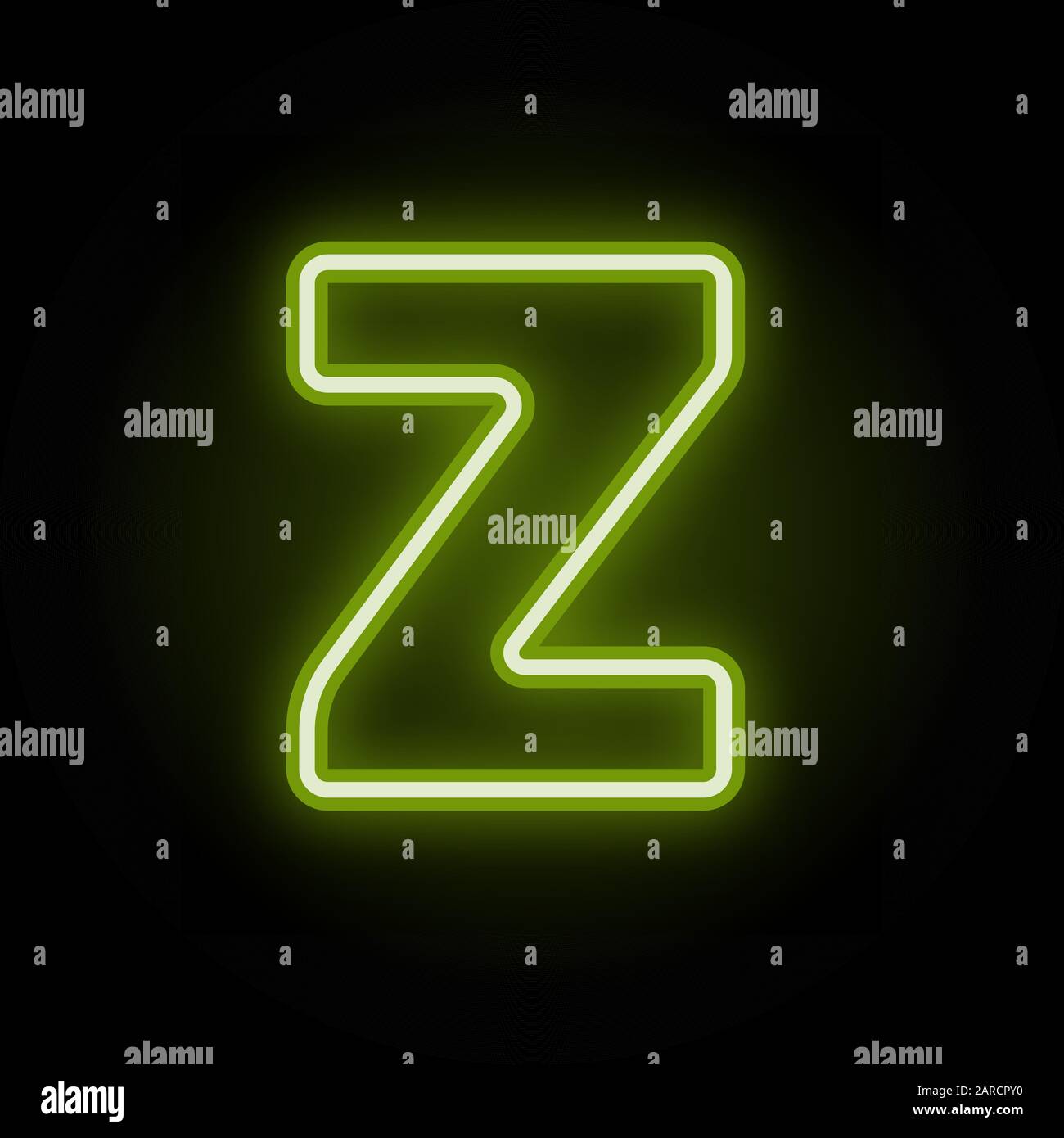 Neon letter Z on black Stock Vector Image & Art - Alamy