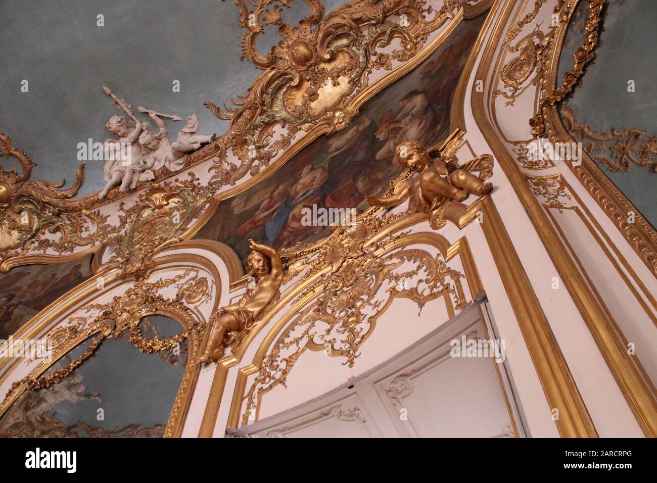 in a baroque mansion in paris (france Stock Photo - Alamy