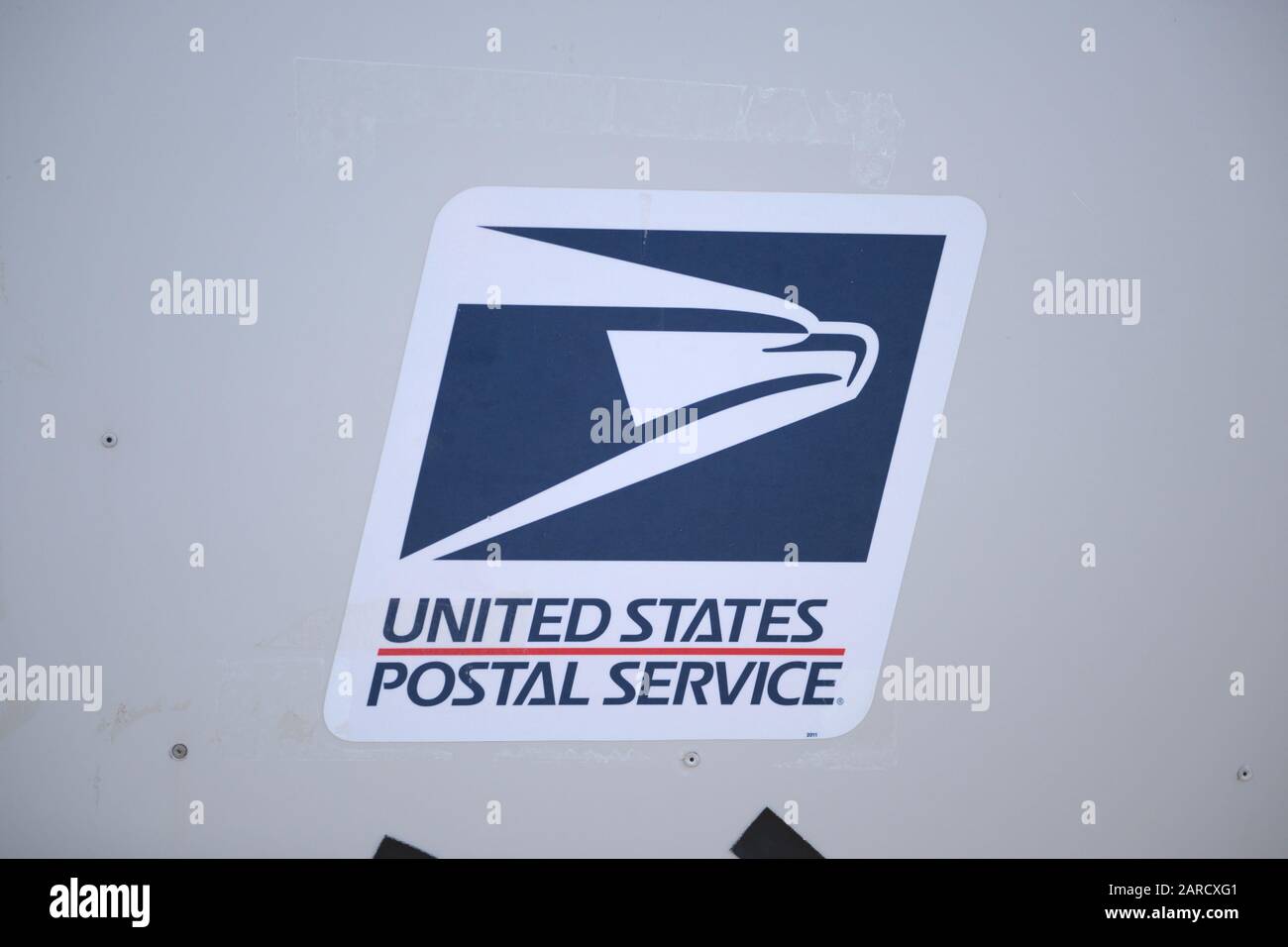 United States Post Service mail box exterior Stock Photo - Alamy