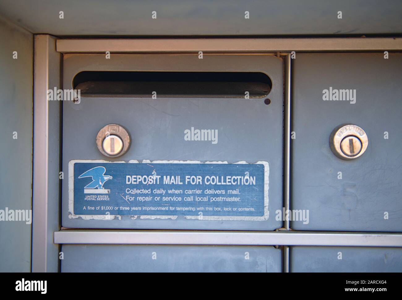 Mail bin post office hi-res stock photography and images - Alamy