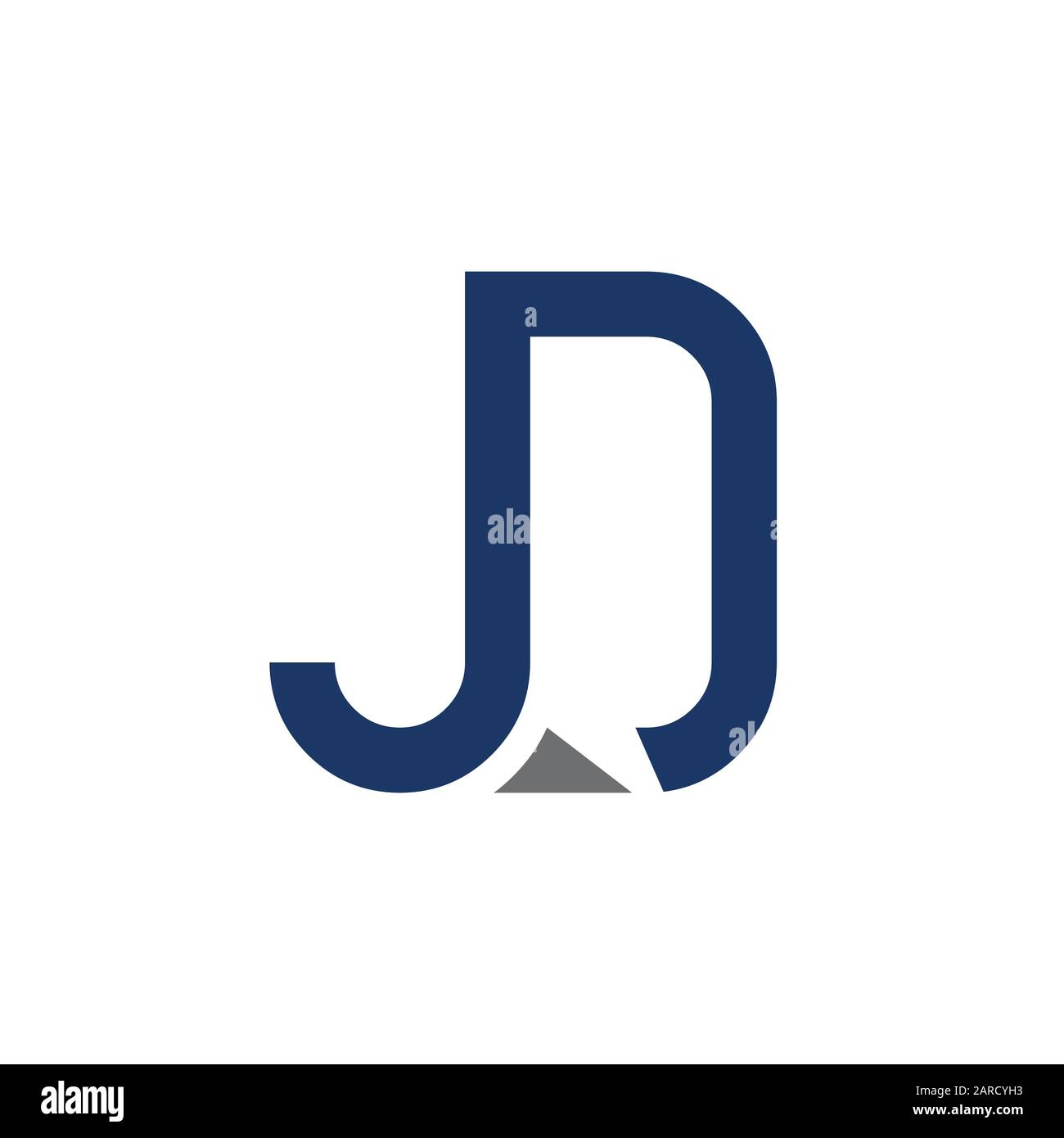letter JD Logo Design Vector Template. Initial Linked Letter Design JD ...