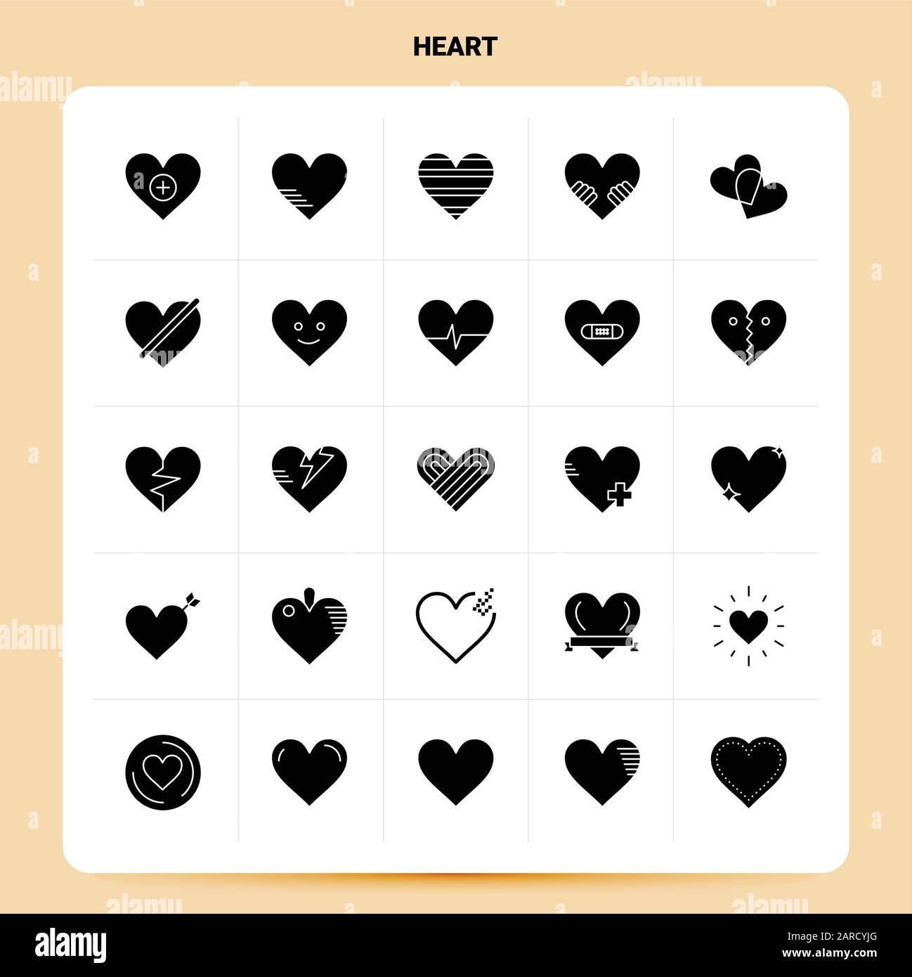 Small Black Heart Icon