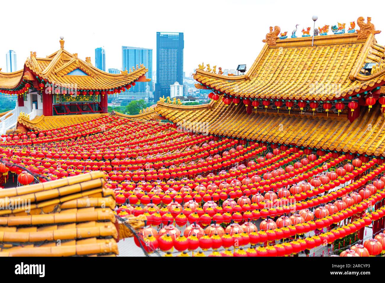 The majestic Chinese temple in traditional Chinese style Stock Photo ...