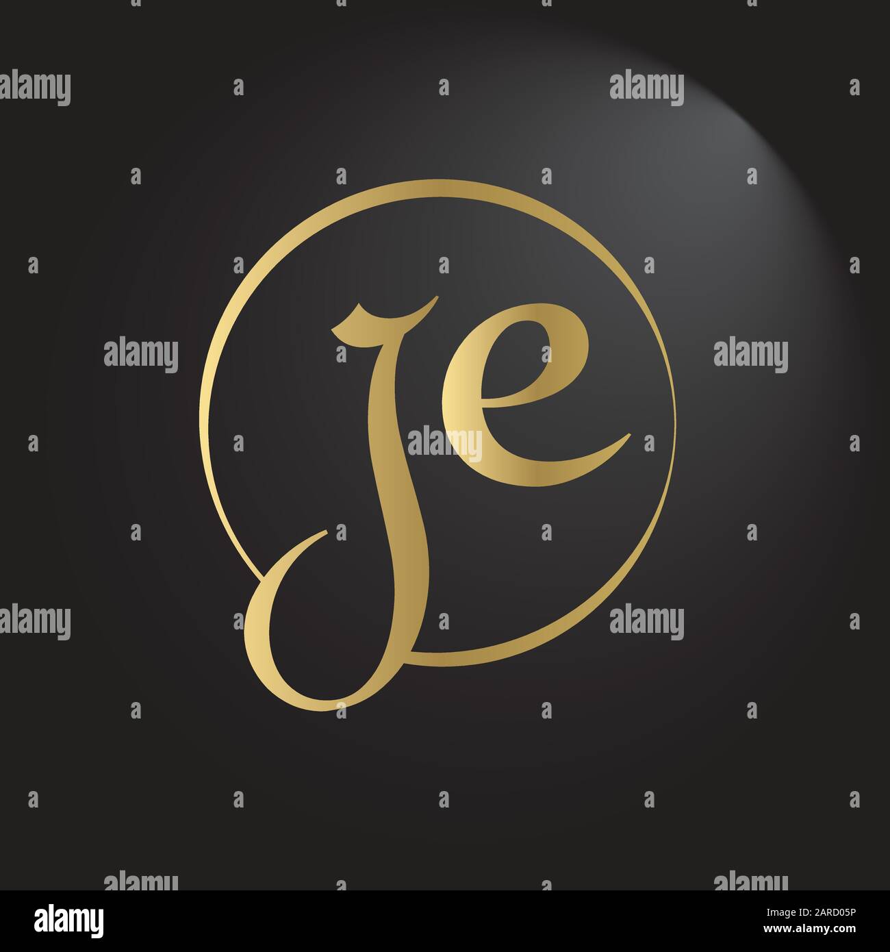 letter JE Logo Design Vector Template. Initial Linked Letter Design JE ...