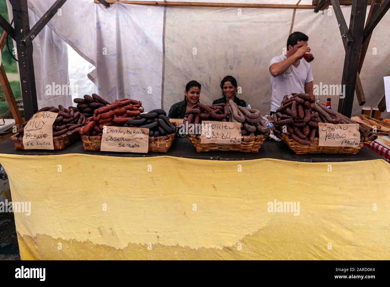 Chorizo and morcilla stand hi-res stock photography and images - Alamy