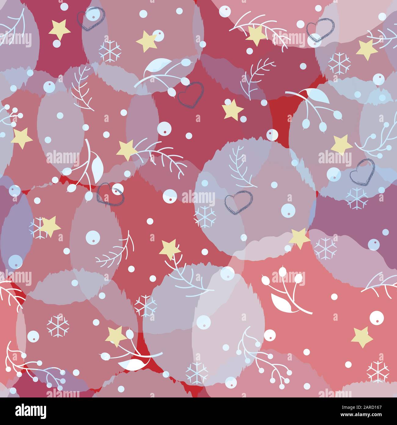 Seamless Winter Pattern. Merry Christmas Texture. Vector Illustration ...