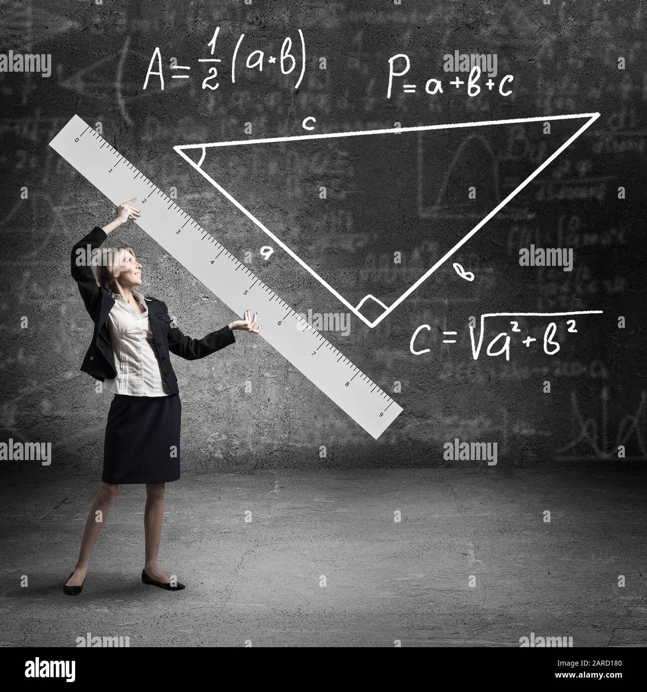 Scientist holding big test hi-res stock photography and images - Alamy