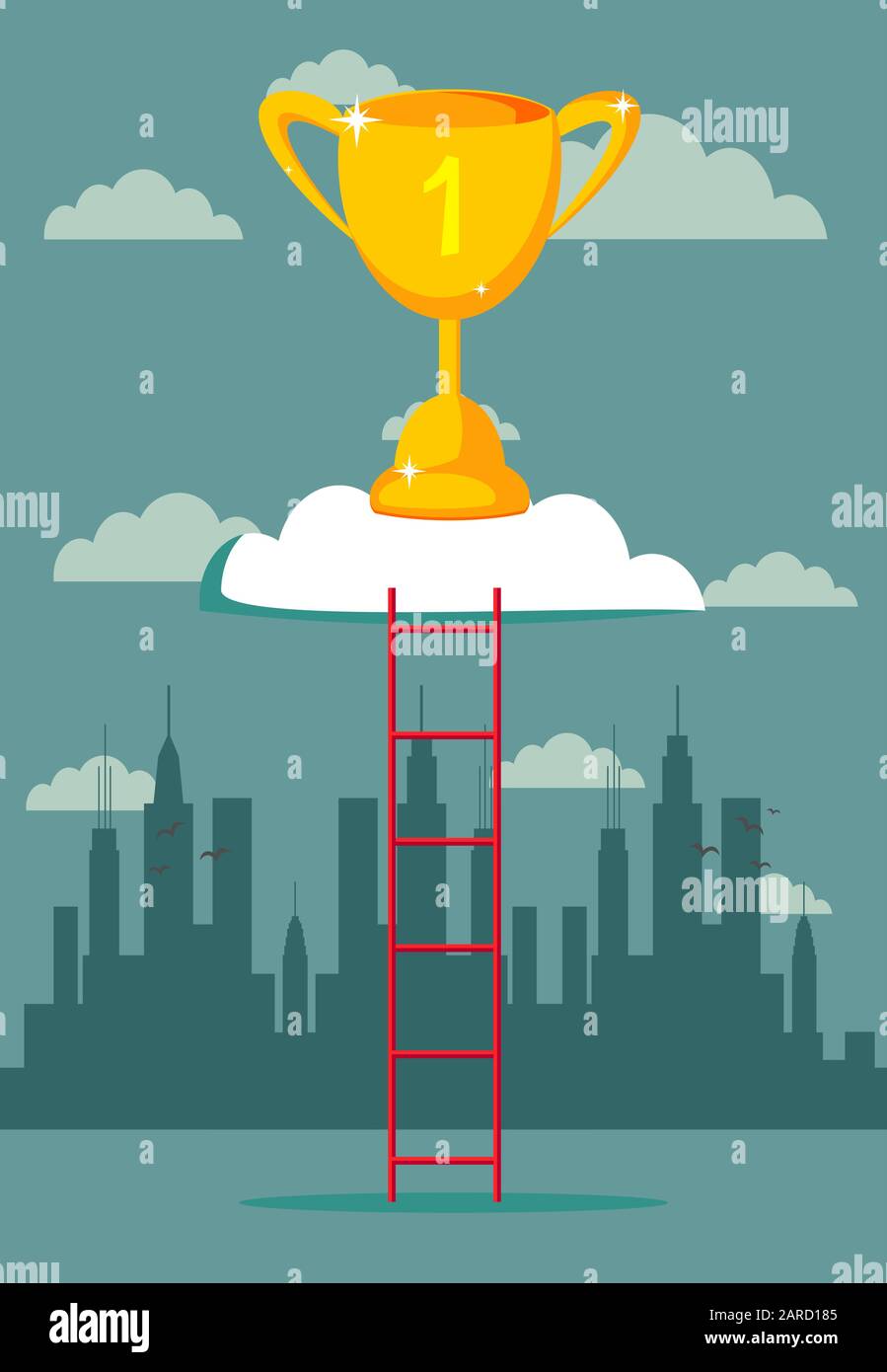 Promotion trophy Stock Vector Images - Alamy