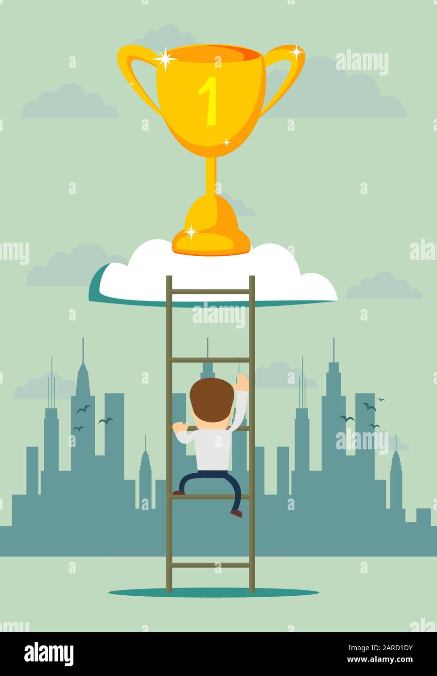 Promotion trophy Stock Vector Images - Alamy