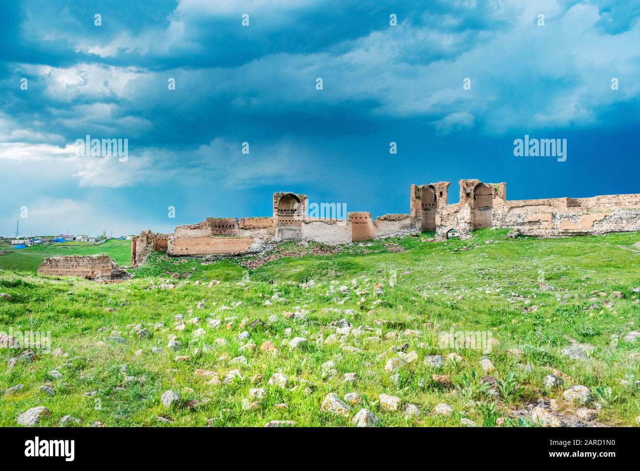 Remaining walls which once surrounded great city of Ani. Ani was one of ...