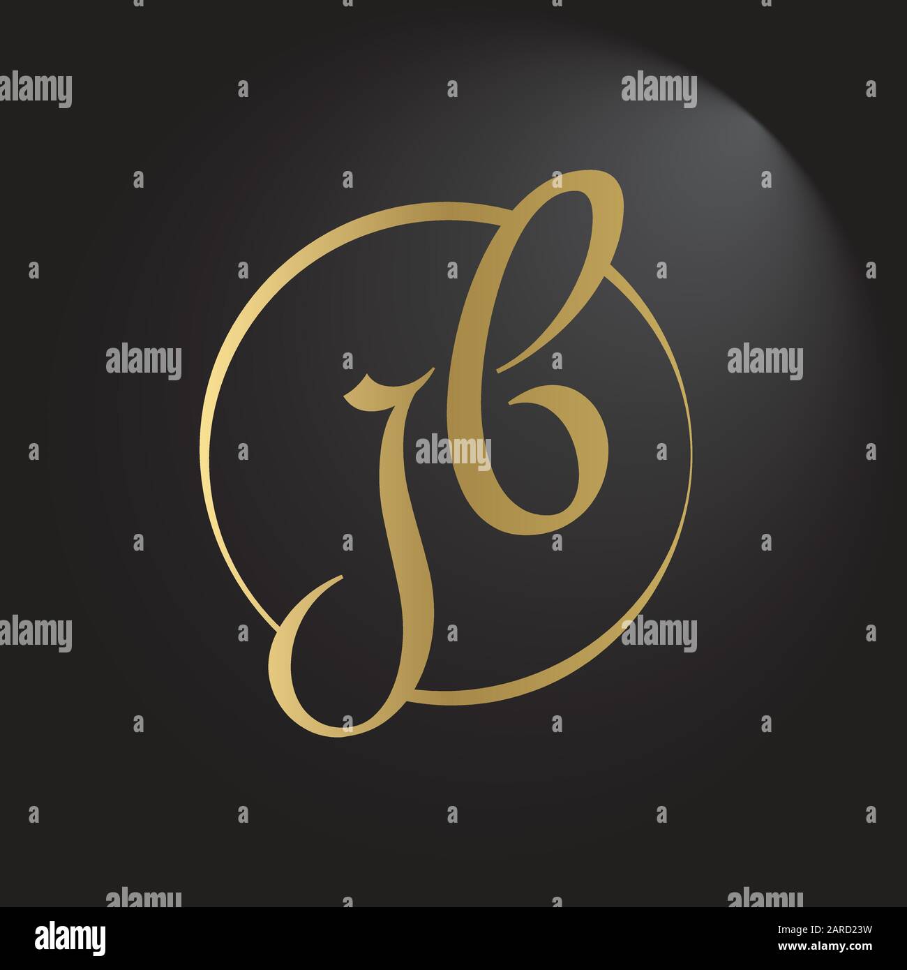 letter JB Logo Design Vector Template. Initial Linked Letter Design JB Vector Illustration Stock ...