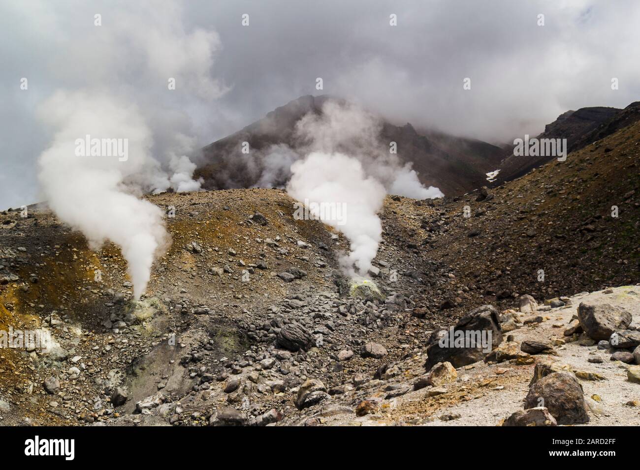 Asahi-dake volcano, Hokkaido Stock Photo - Alamy