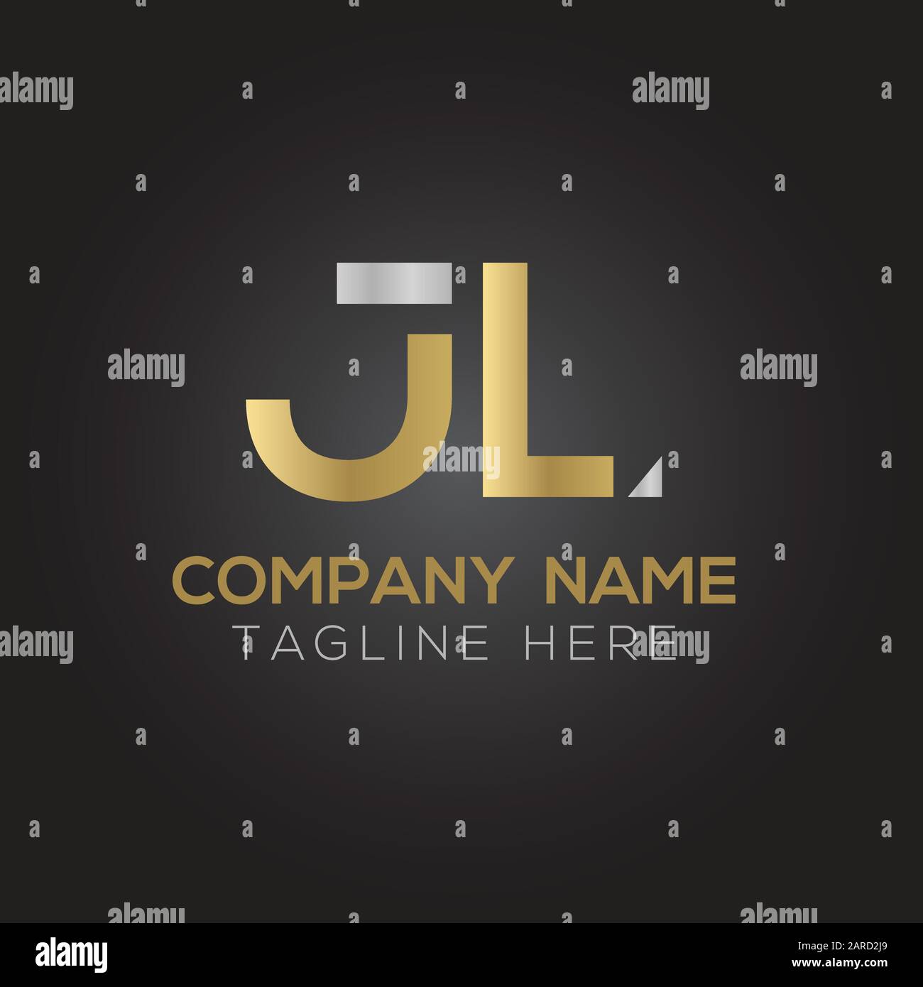 letter JL Logo Design Vector Template. Initial Linked Letter Design JL Vector Illustration Stock ...
