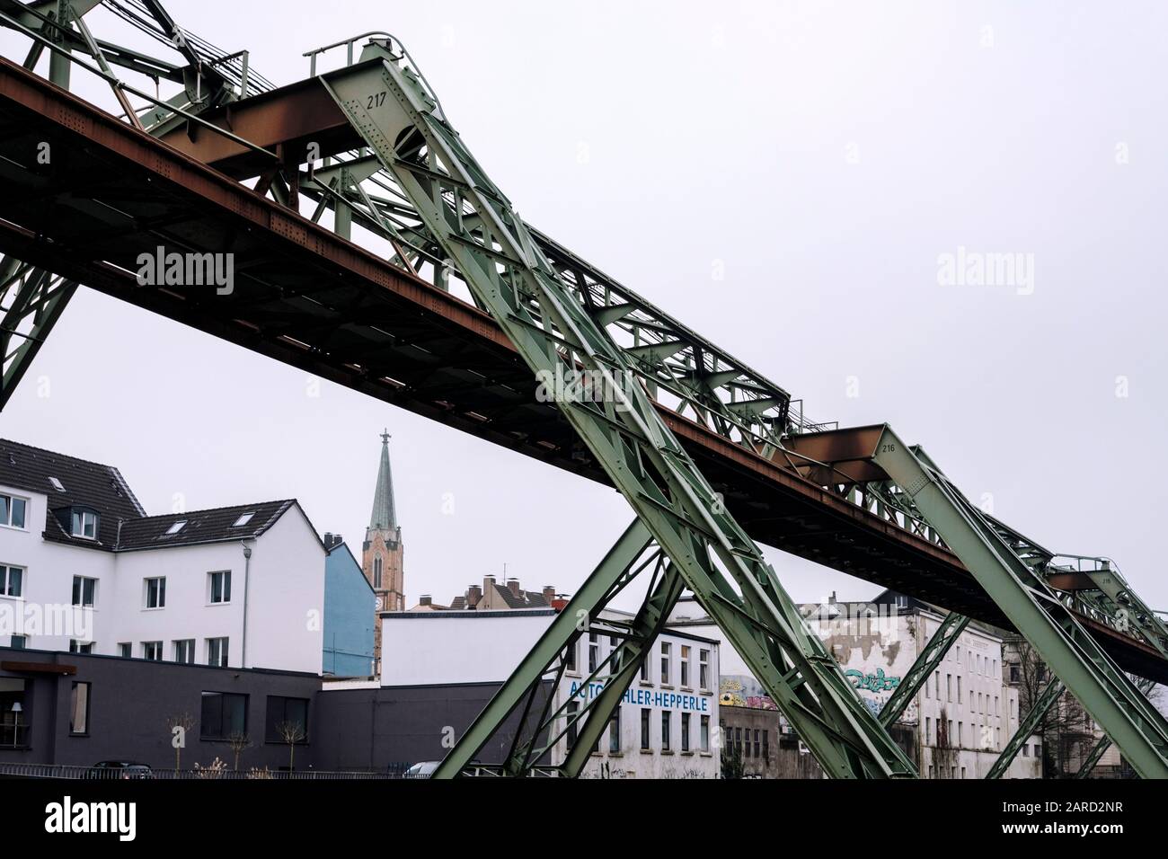 Wuppertal schwebebahn wuppertal floating tram hi-res stock photography ...