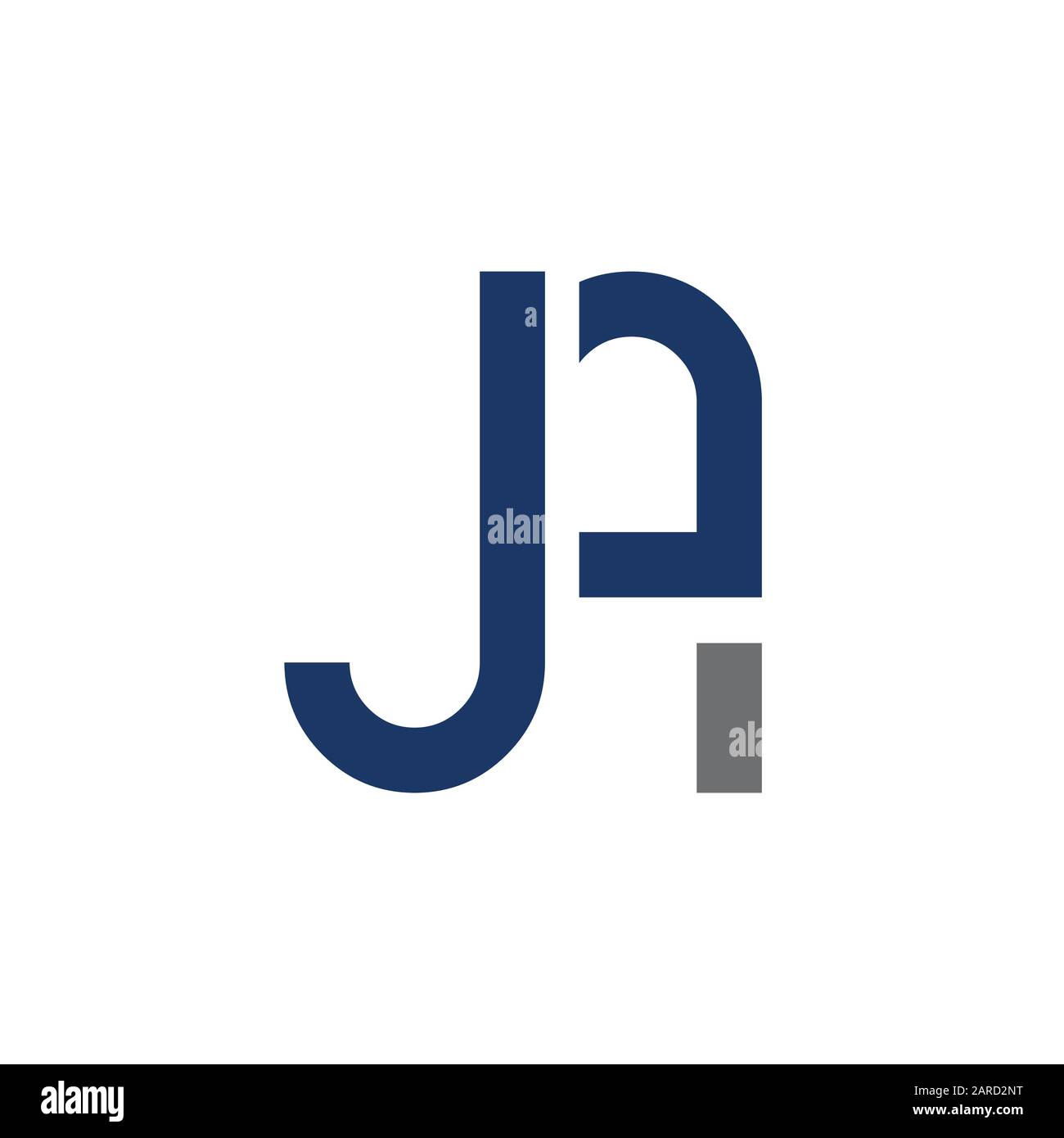 letter JA Logo Design Vector Template. Initial Linked Letter Design JA ...