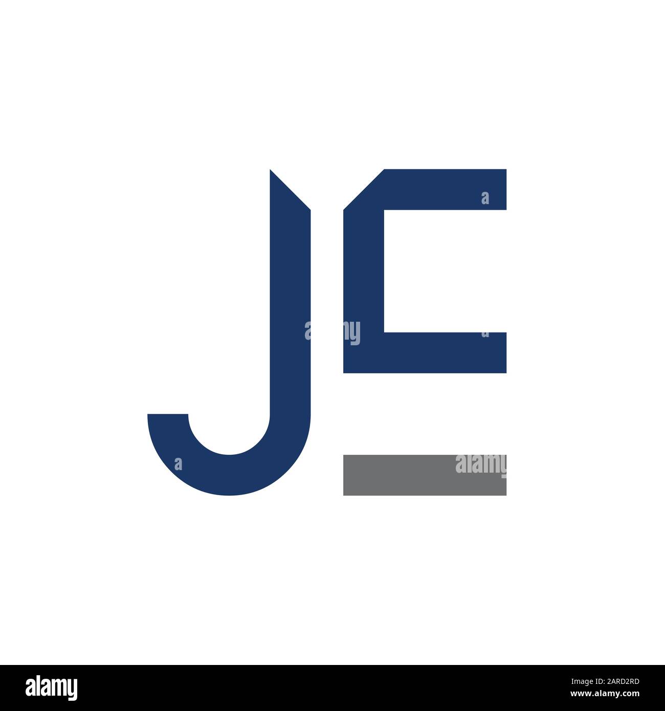 letter JE Logo Design Vector Template. Initial Linked Letter Design JE ...