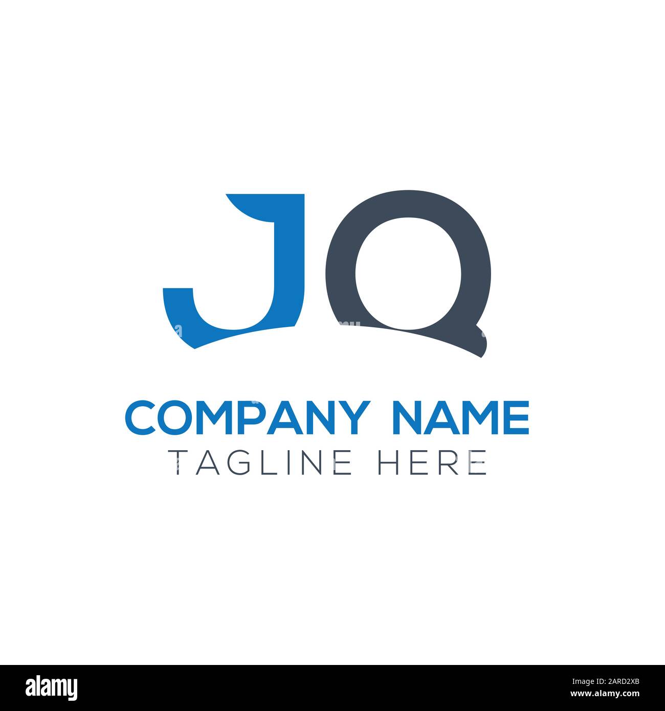 letter JQ Logo Design Vector Template. Initial Linked Letter Design JQ ...