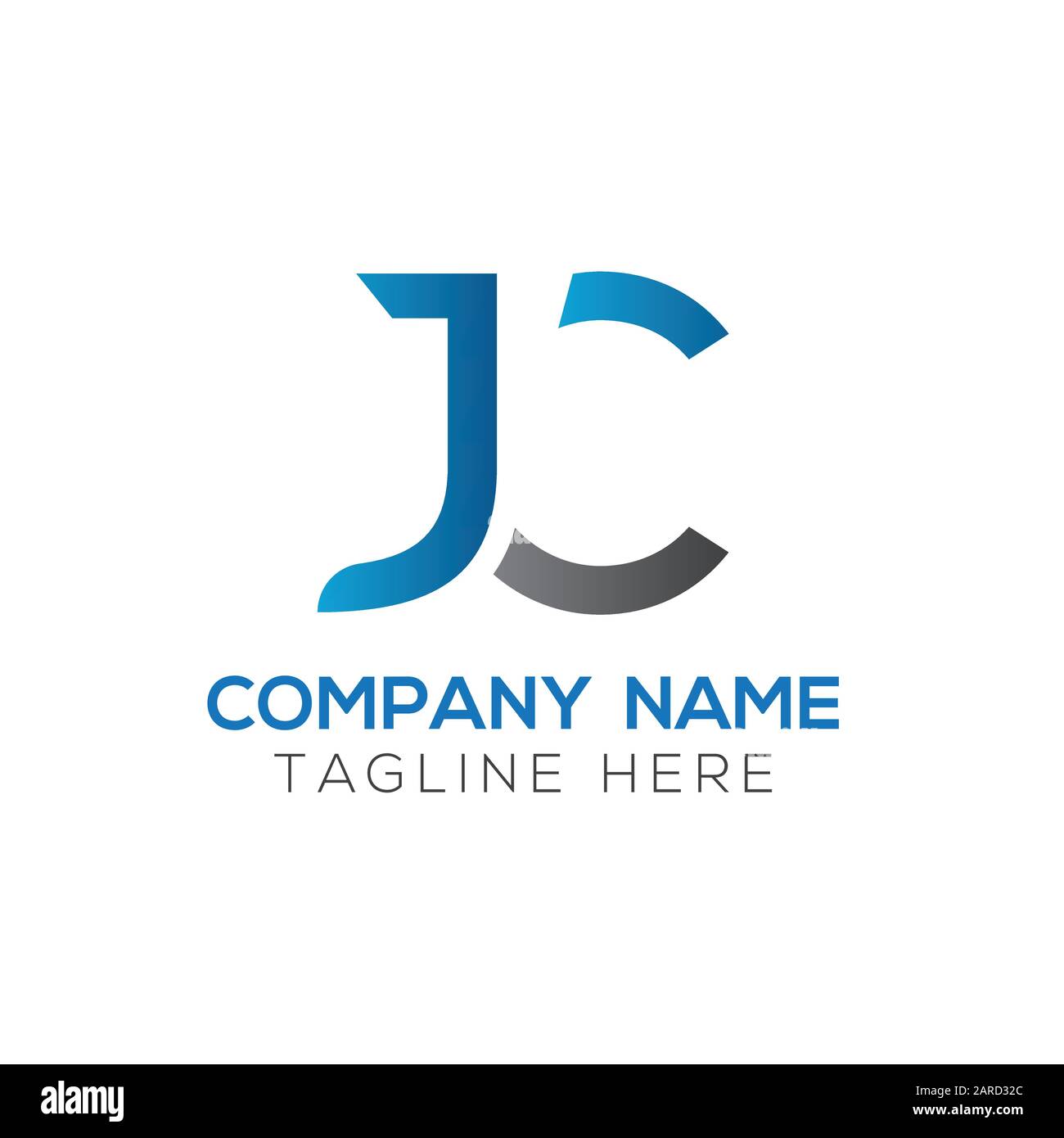 letter JC Logo Design Vector Template. Initial Linked Letter Design JC ...