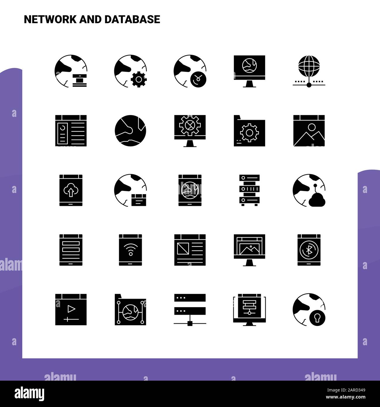 Database icon Stock Vector Images - Alamy