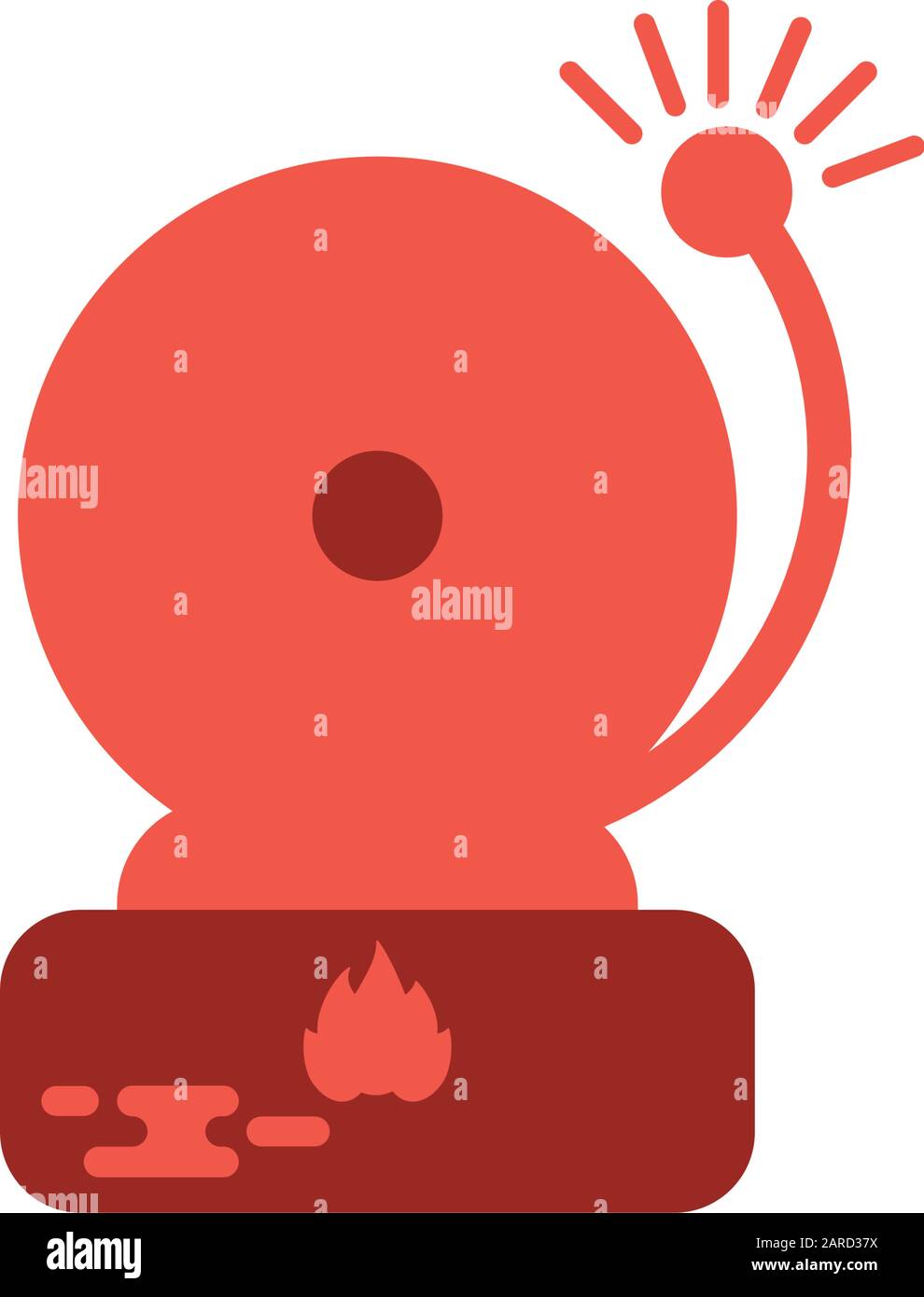 Red bell design, Emergency rescue save department 911 danger help ...