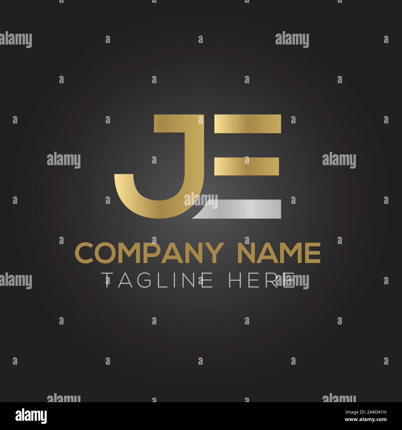 letter JE Logo Design Vector Template. Initial Linked Letter Design JE ...