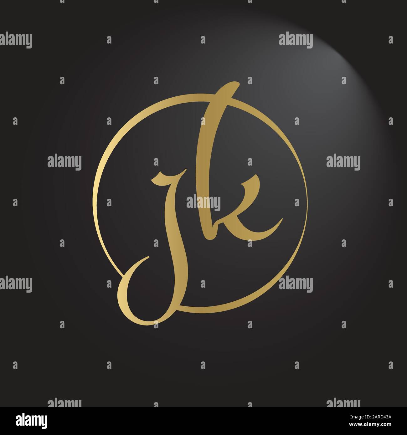 letter JK Logo Design Vector Template. Initial Linked Letter Design JK ...