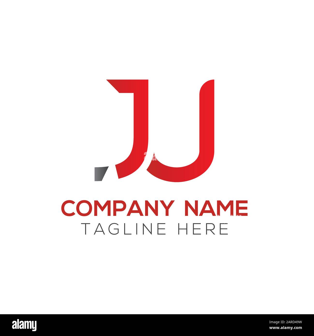 letter JU Logo Design Vector Template. Initial Linked Letter Design JU ...