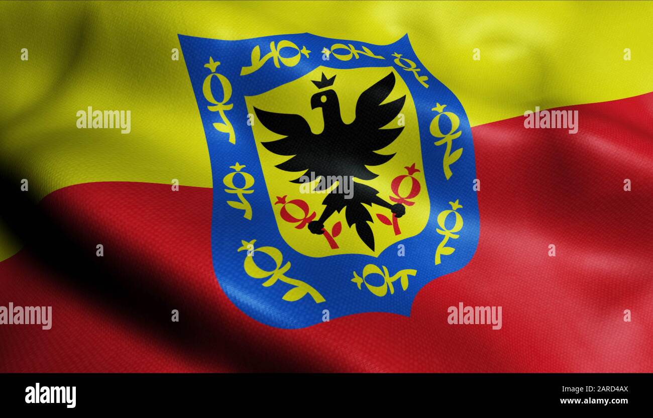 3d flag of the bogota hi-res stock photography and images - Alamy