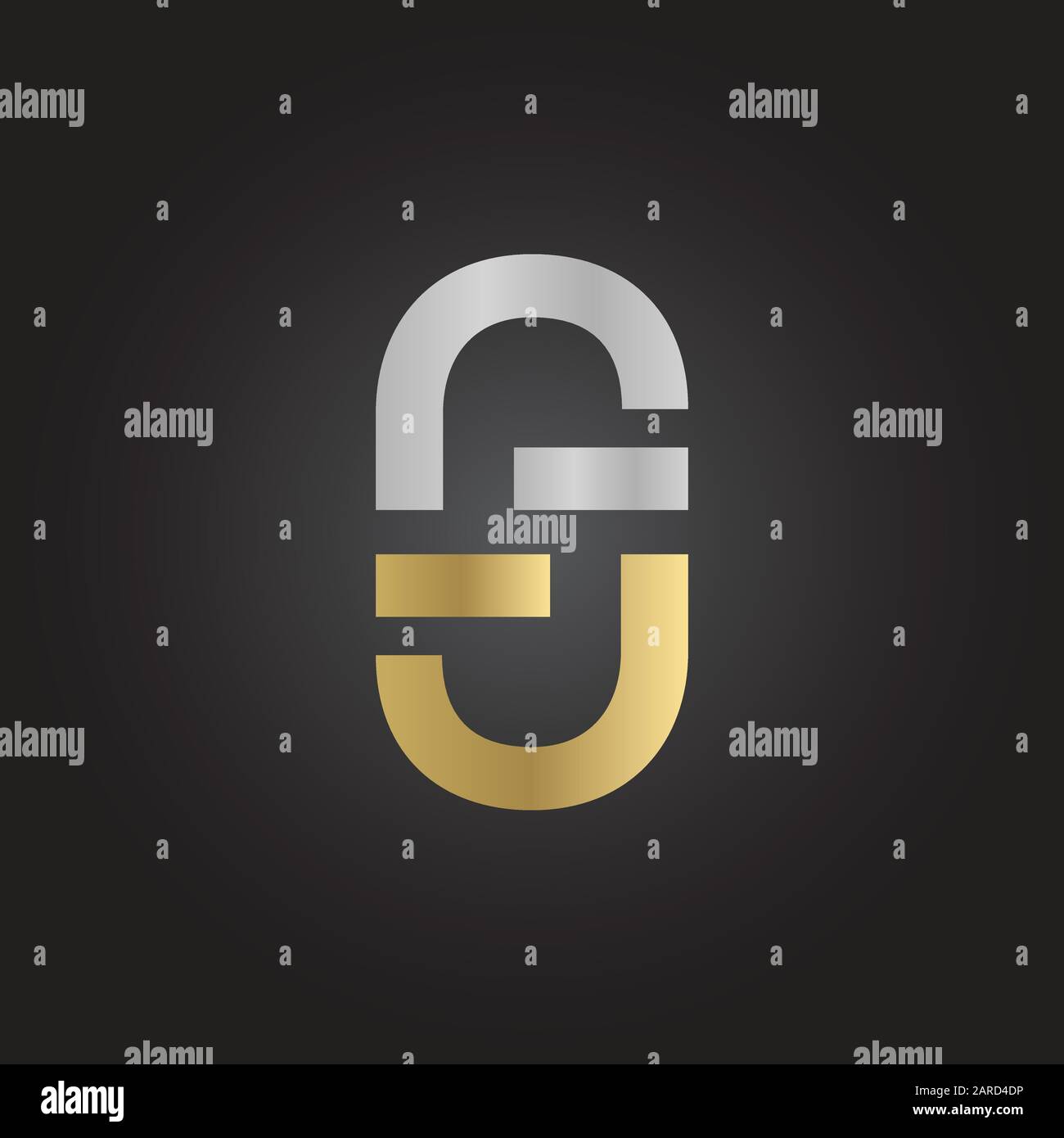 letter JJ Logo Design Vector Template. Initial Linked Letter Design JJ Vector Illustration Stock ...