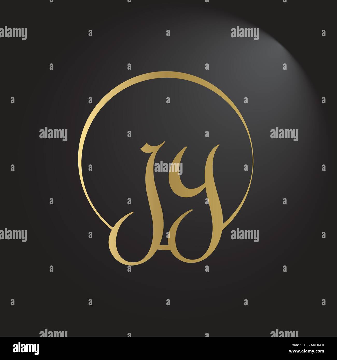 letter JY Logo Design Vector Template. Initial Linked Letter Design JY ...