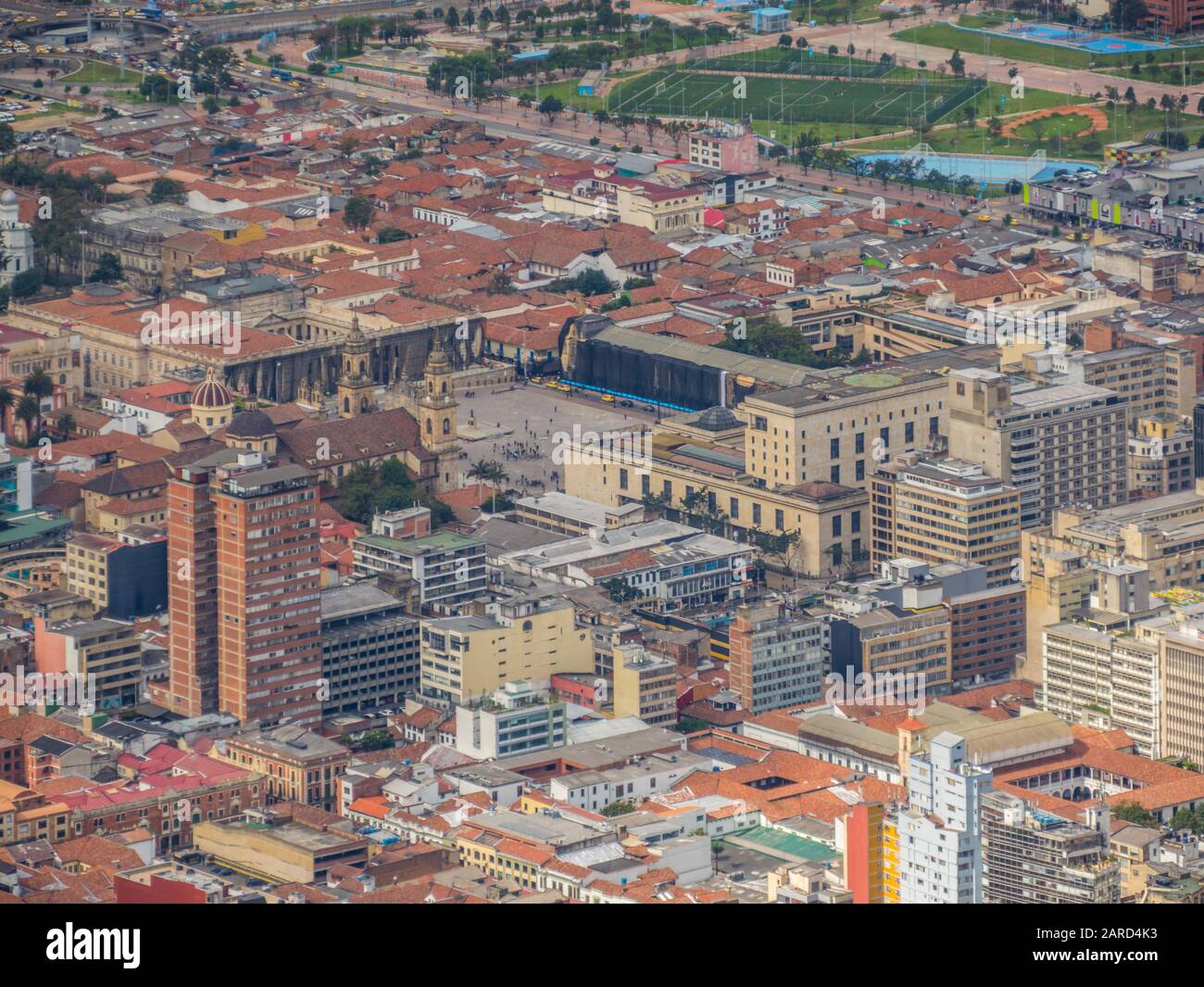 Bogota, Colombia - September 12, 2019: View for the modern center of ...