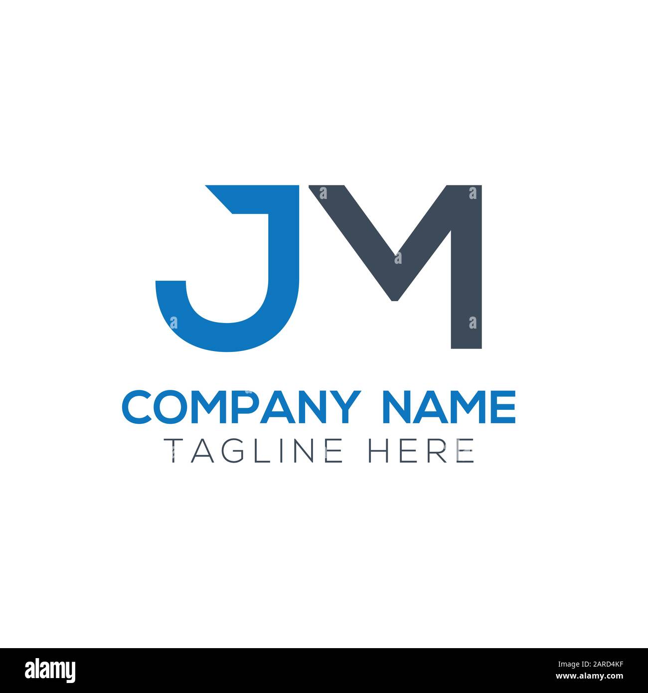 letter JM Logo Design Vector Template. Initial Linked Letter Design JM Vector Illustration Stock ...