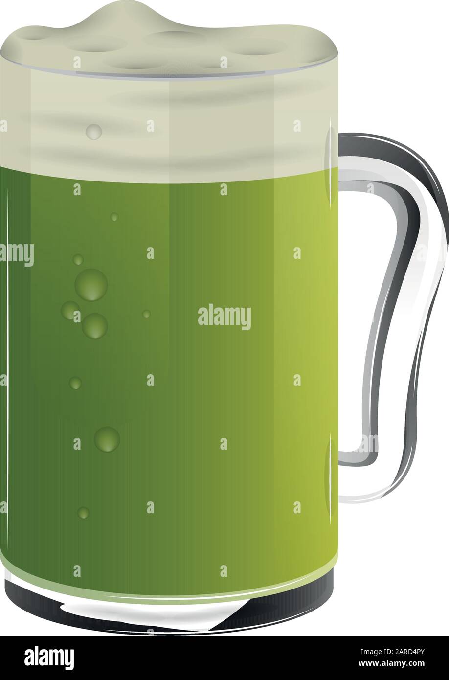 Glass irish green beer Stock Vector Images - Alamy
