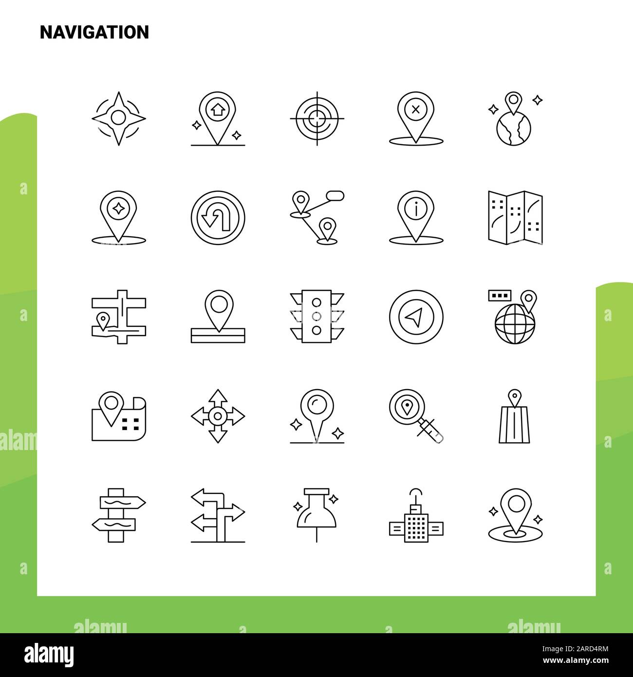 Navigation pictogram hi-res stock photography and images - Alamy