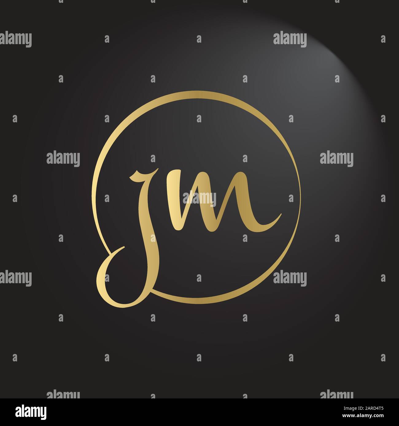 letter JM Logo Design Vector Template. Initial Linked Letter Design JM Vector Illustration Stock ...