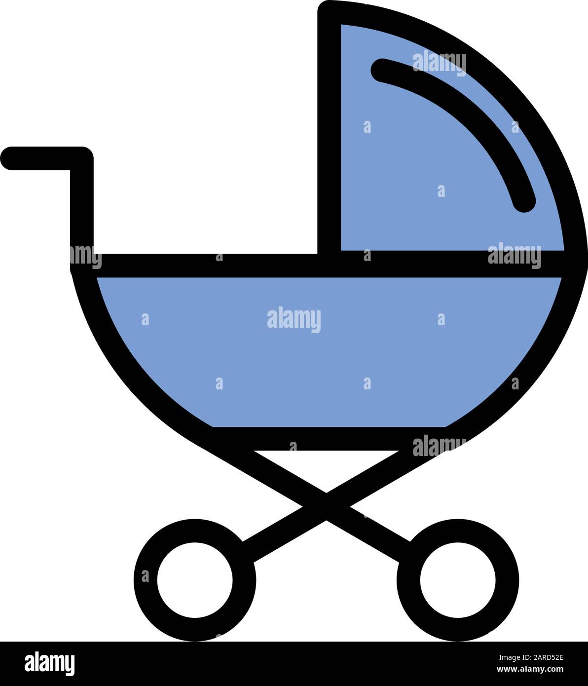 cute baby cart isolated icon Stock Vector Image & Art - Alamy