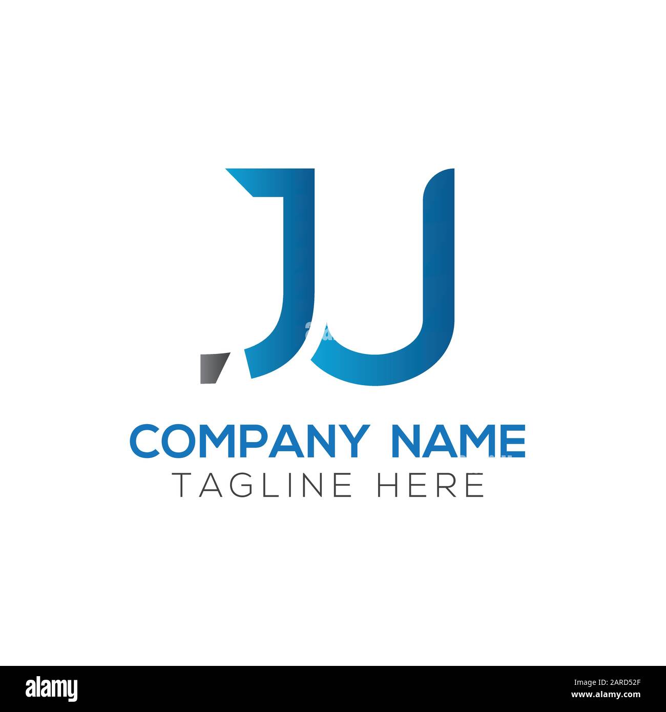 letter JU Logo Design Vector Template. Initial Linked Letter Design JU ...