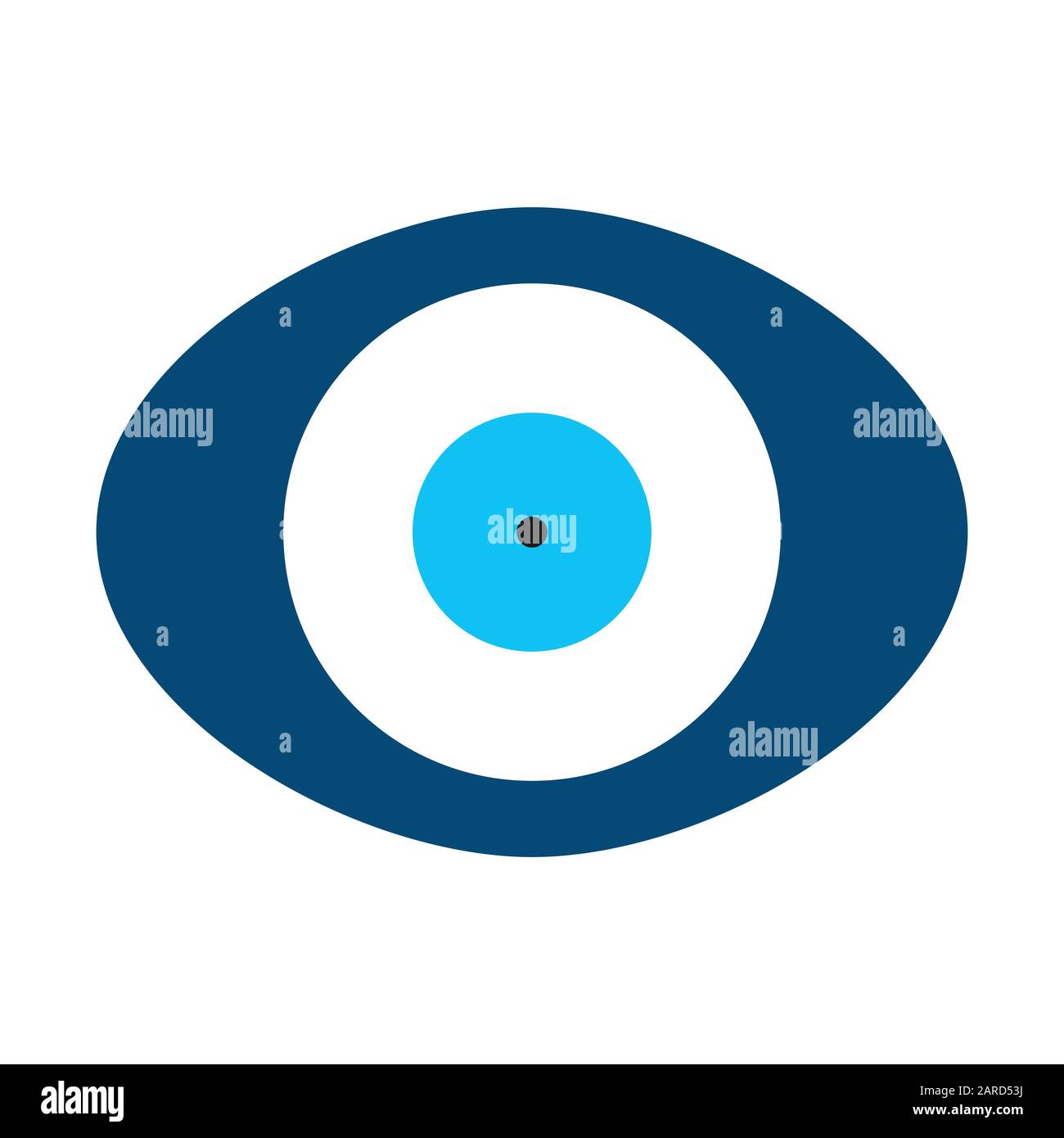 blue evil eye vector in oval shape Stock Vector Image & Art - Alamy