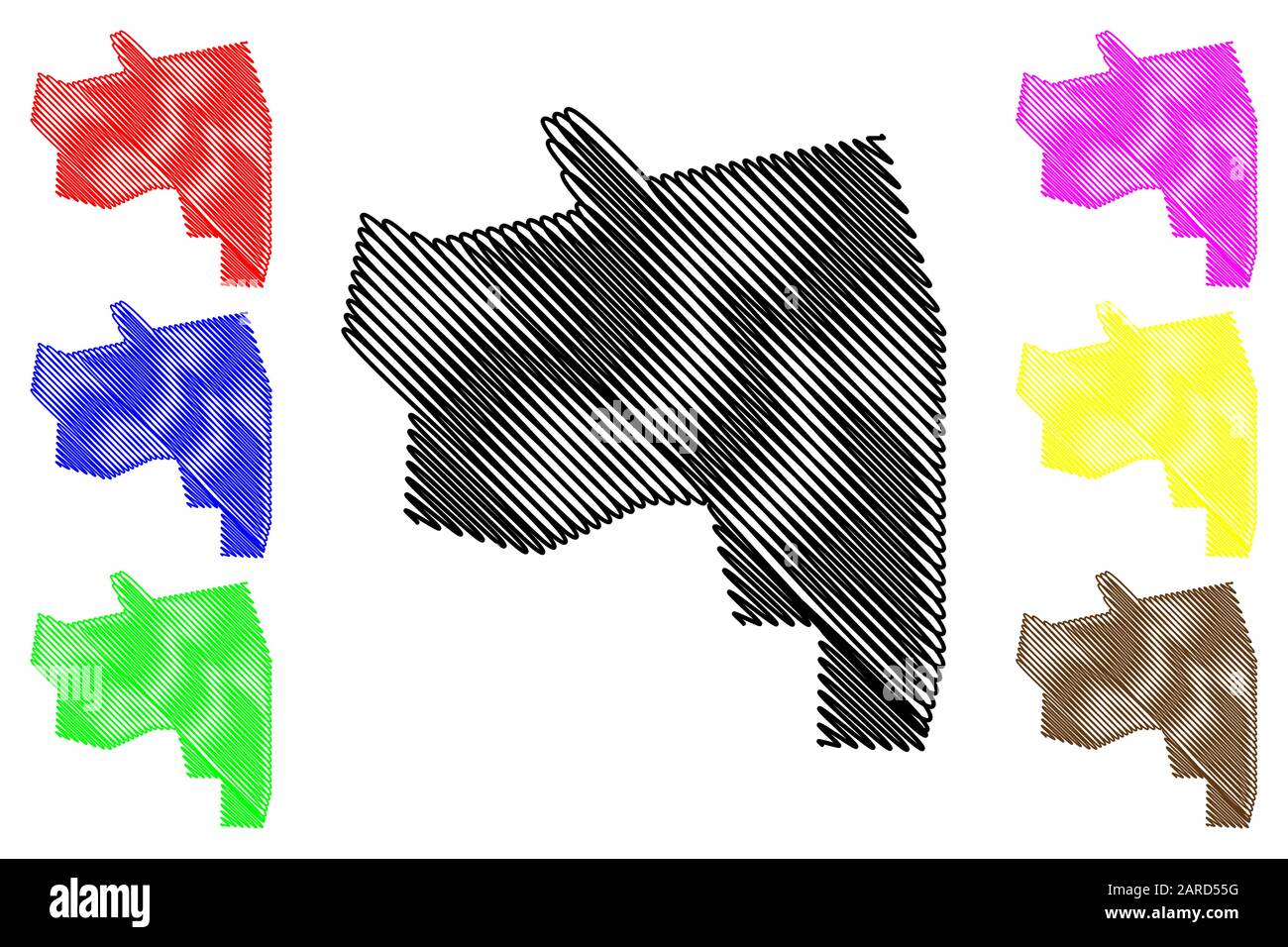 Bender outline map Stock Vector Images - Alamy