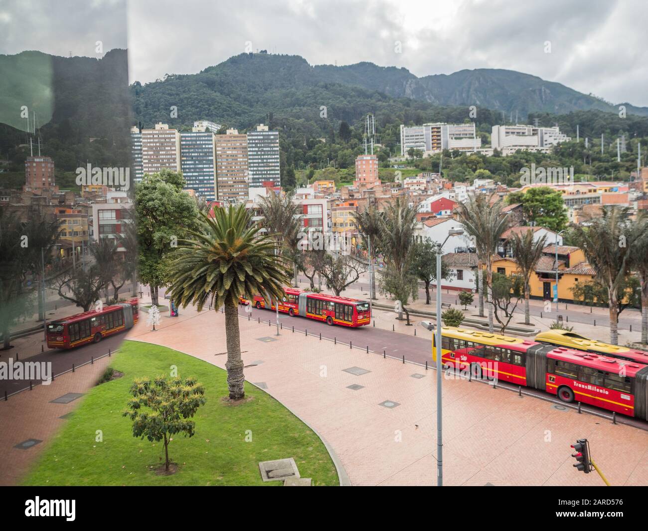 Bogota, Colombia - September 13, 2013: Estatua De Simon Bolivar at Parque de Los Periodistas ...