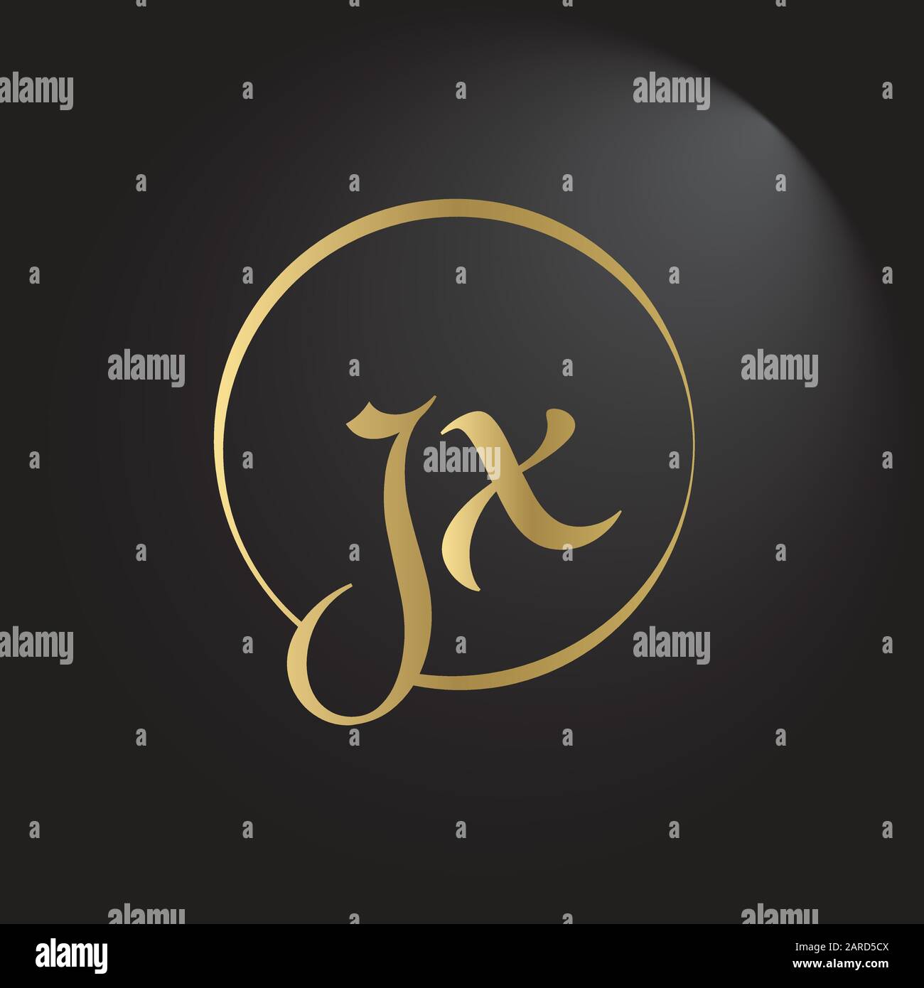 letter JX Logo Design Vector Template. Initial Linked Letter Design JX Vector Illustration Stock ...