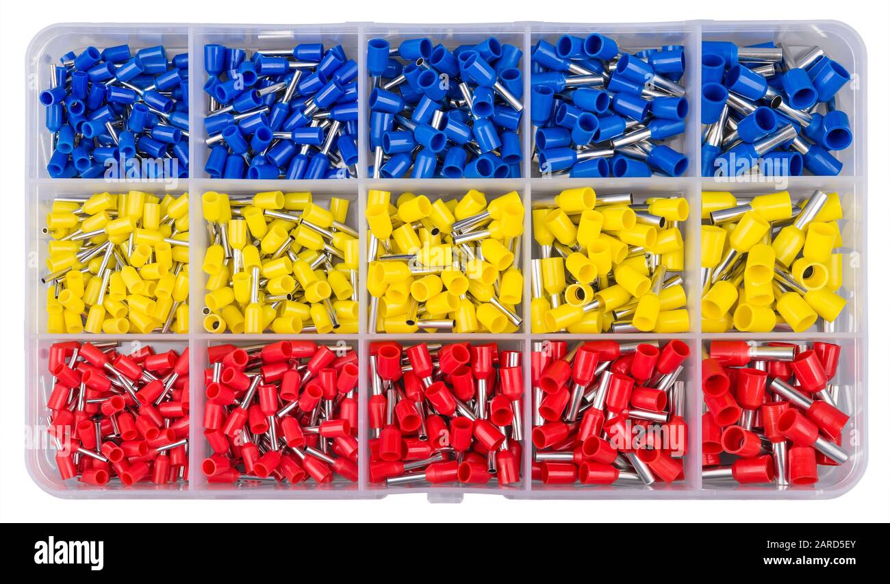 Ferrule wire copper crimp connectors kit. Insulated cord pin end ...