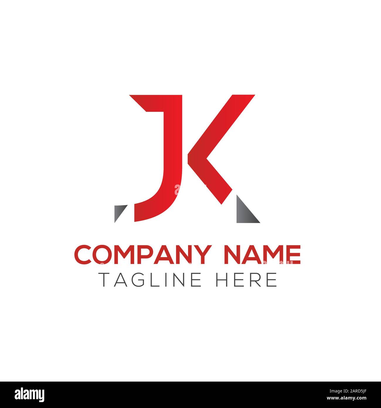 letter JK Logo Design Vector Template. Initial Linked Letter Design JK ...