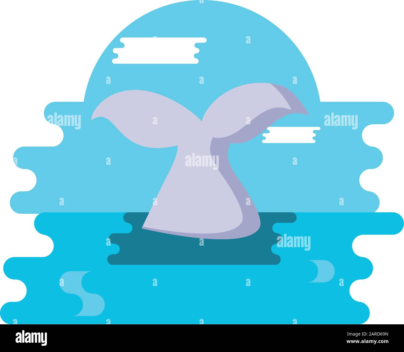 Cute australian whale fin design, Animal wildlife life nature native ...